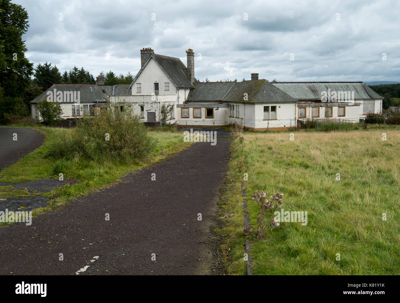 The grounds of the former Bangour Village hospital, Dechmont, West ...