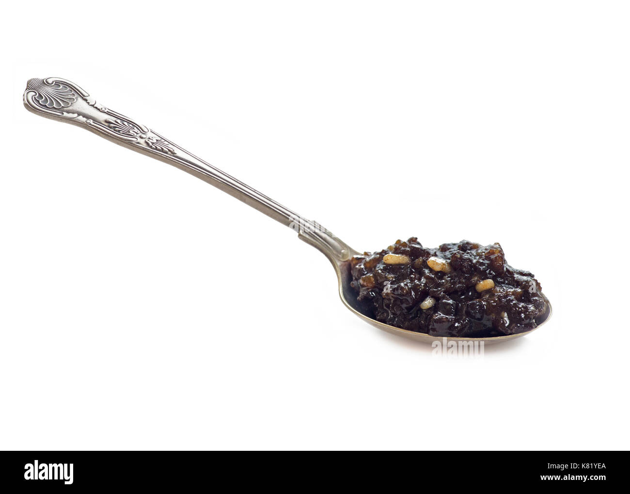 traditional english christmas mincemeat homemade with mixed fruits on a ...