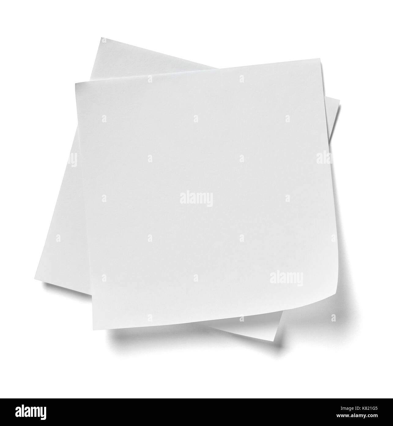 close up of a note paper with a red push pin on white background Stock ...