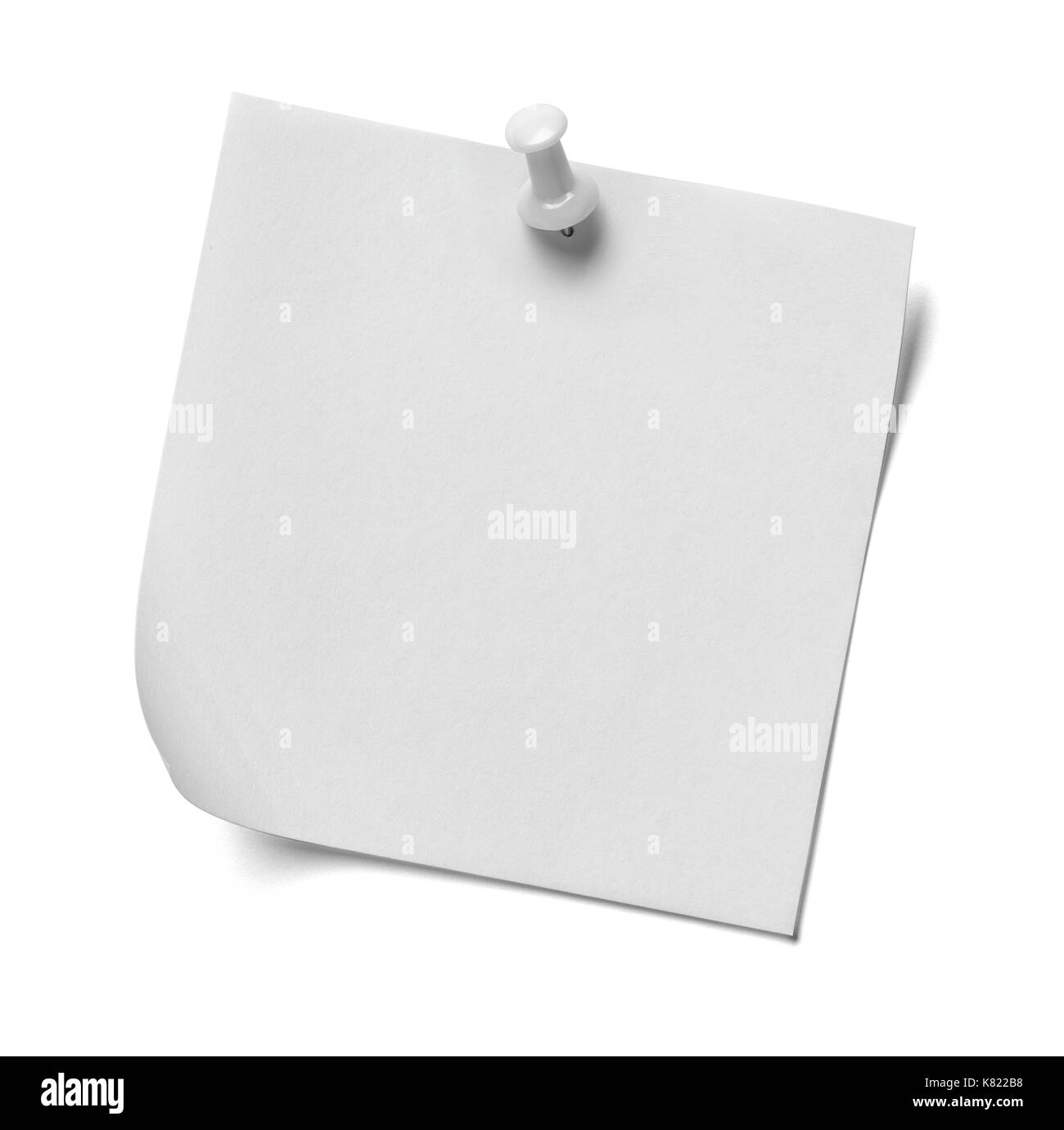 close up of a note paper with push pin Stock Photo - Alamy