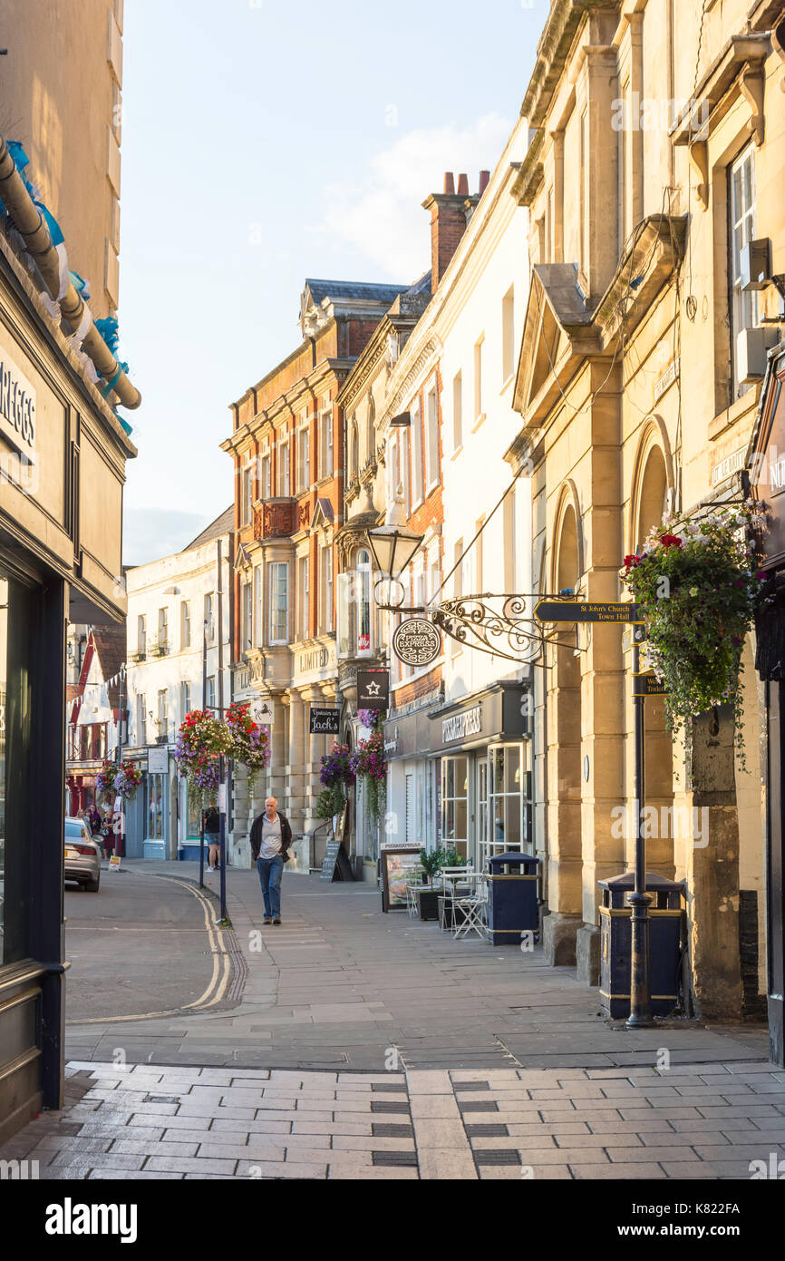 Market Place from Little Brittox, Devizes, Wiltshire, England, United ...