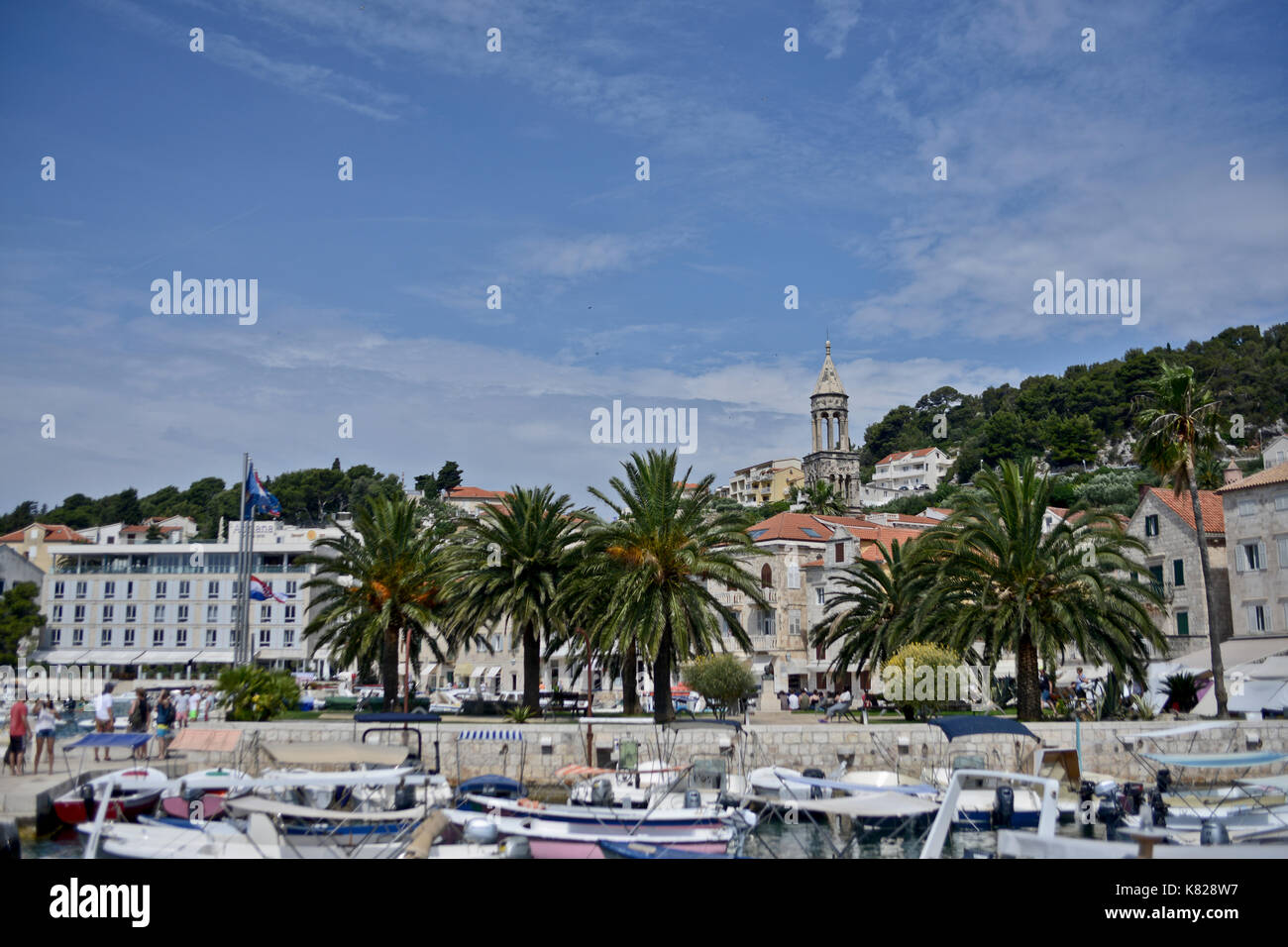Hvar city port hi-res stock photography and images - Alamy