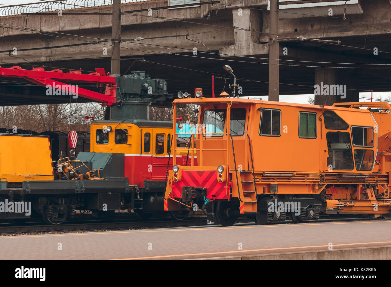 Ballast distributing and profiling machine hi-res stock photography and ...