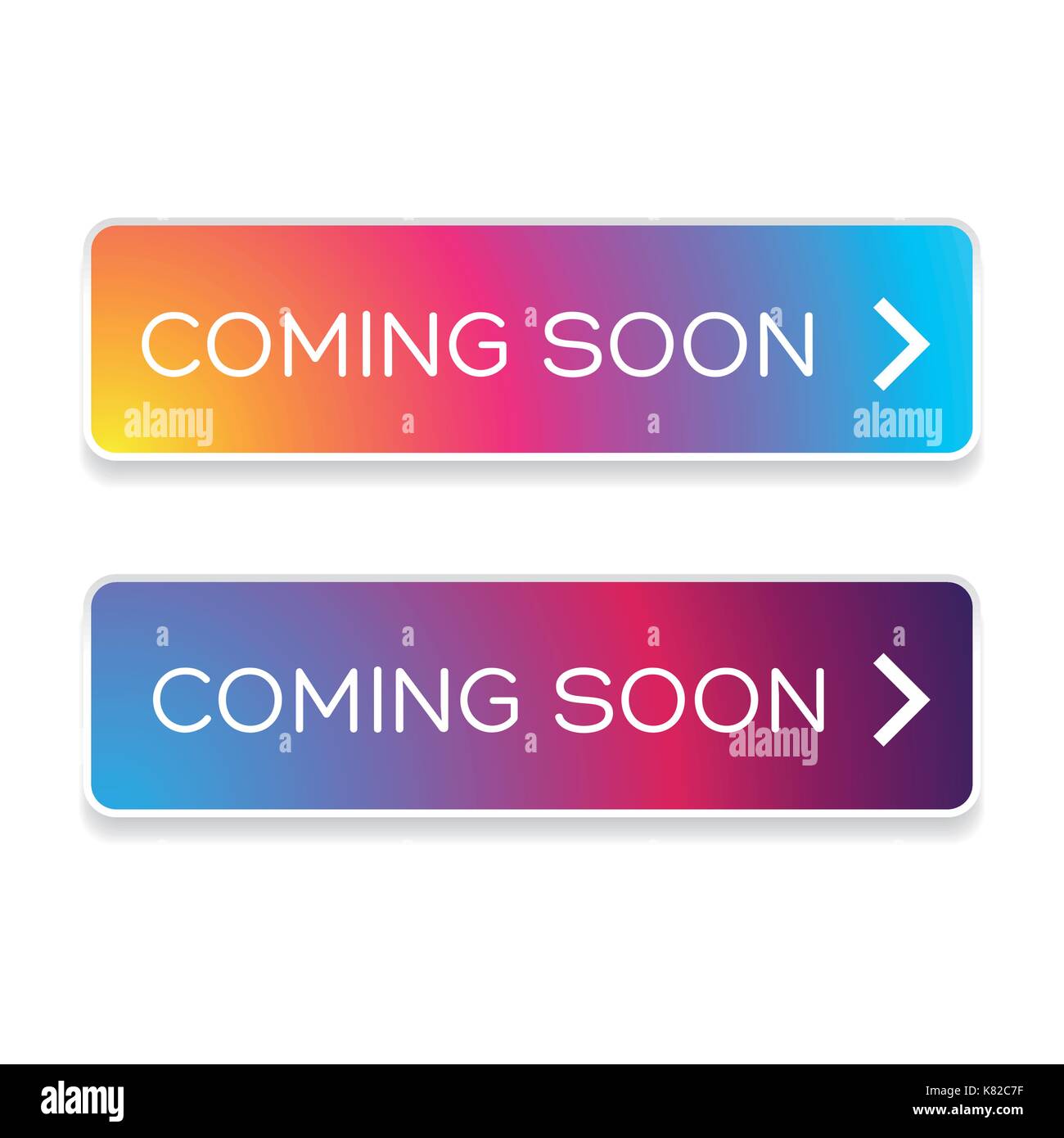 Coming soon button blue hi-res stock photography and images - Alamy