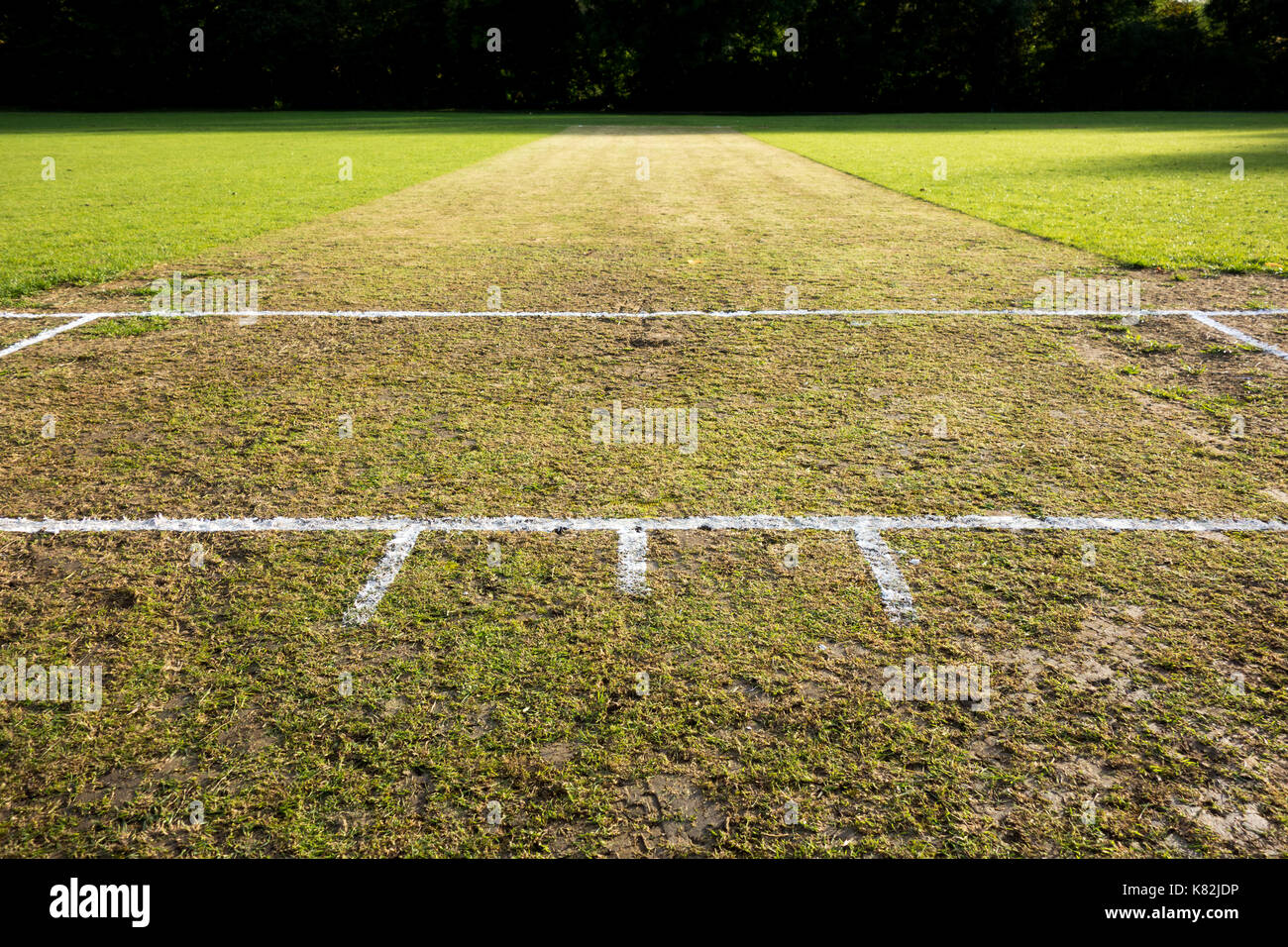 Cricket pitch marking hi-res stock photography and images - Alamy
