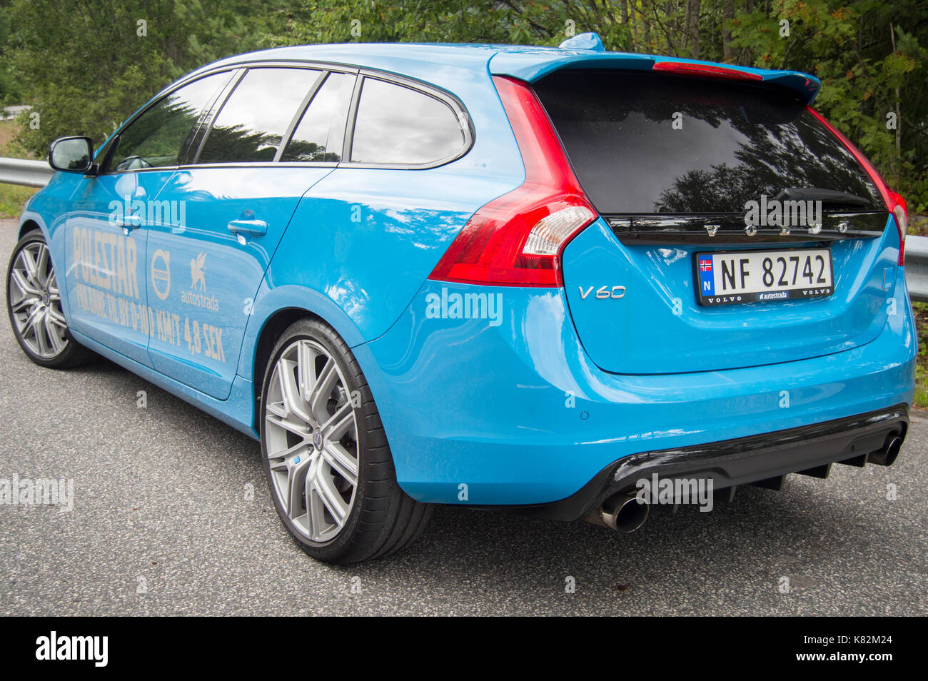 Volvo V60 Polestar 2017 Test Drive Stock Photo - Alamy