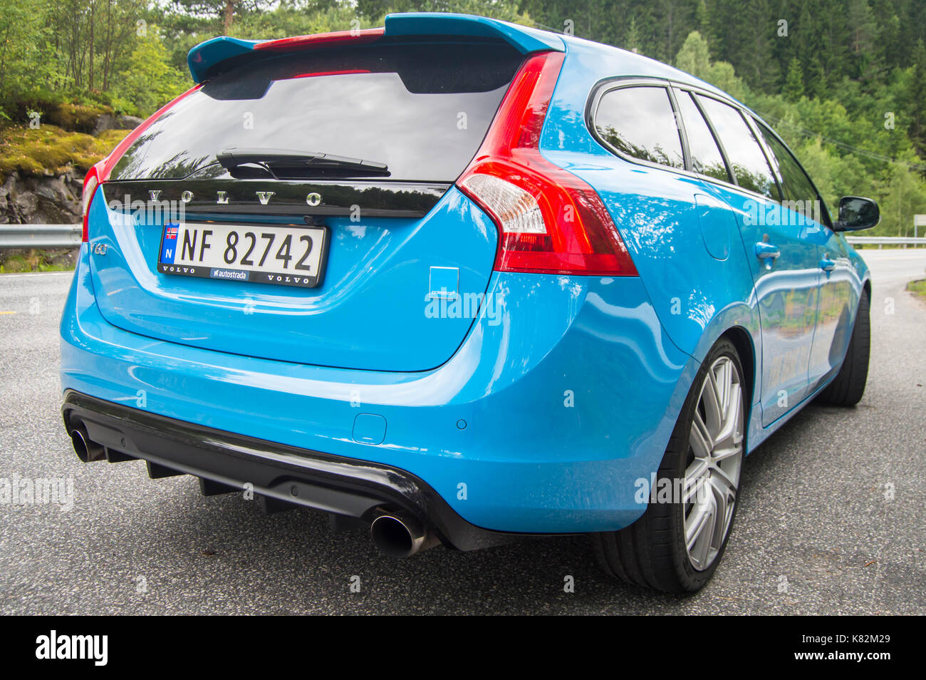 Volvo V60 Polestar 2017 Test Drive Stock Photo - Alamy