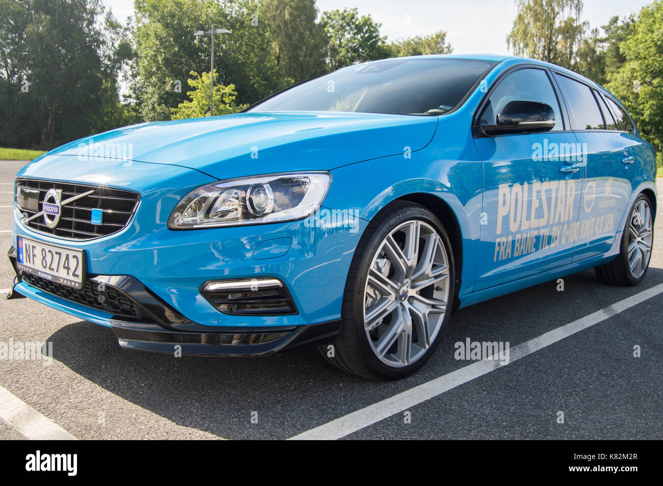 Volvo V60 Polestar 2017 Test Drive Stock Photo - Alamy