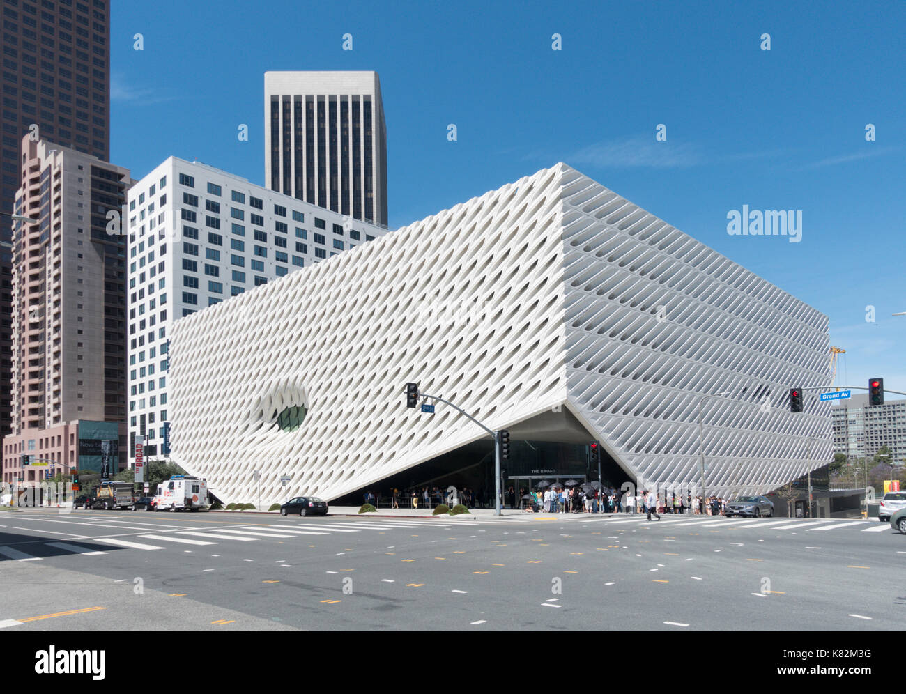 The Broad is a contemporary art museum on Grand Avenue in Downtown Los ...
