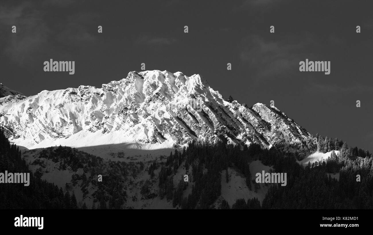 Austrian alps Black and White Stock Photos & Images - Alamy