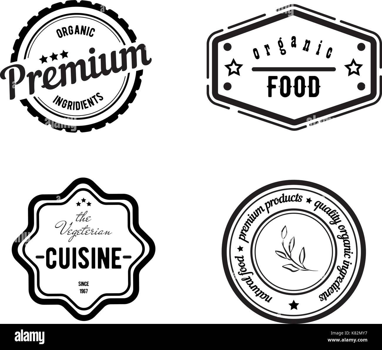 Food Logo Background Shapes