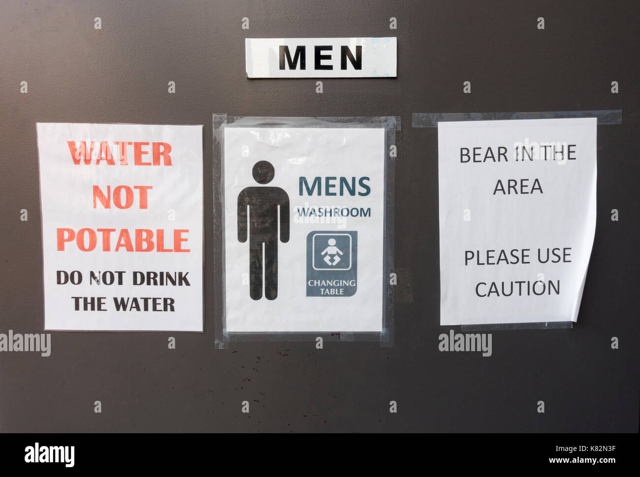 Remote area warning sign hi-res stock photography and images - Alamy