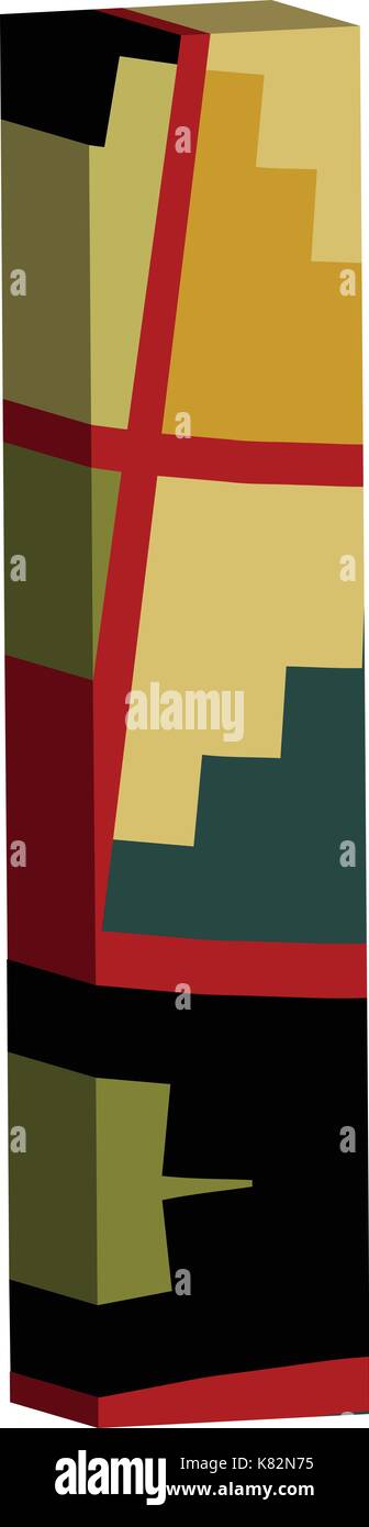 Colorful three-dimensional font letter l Stock Vector Image & Art - Alamy