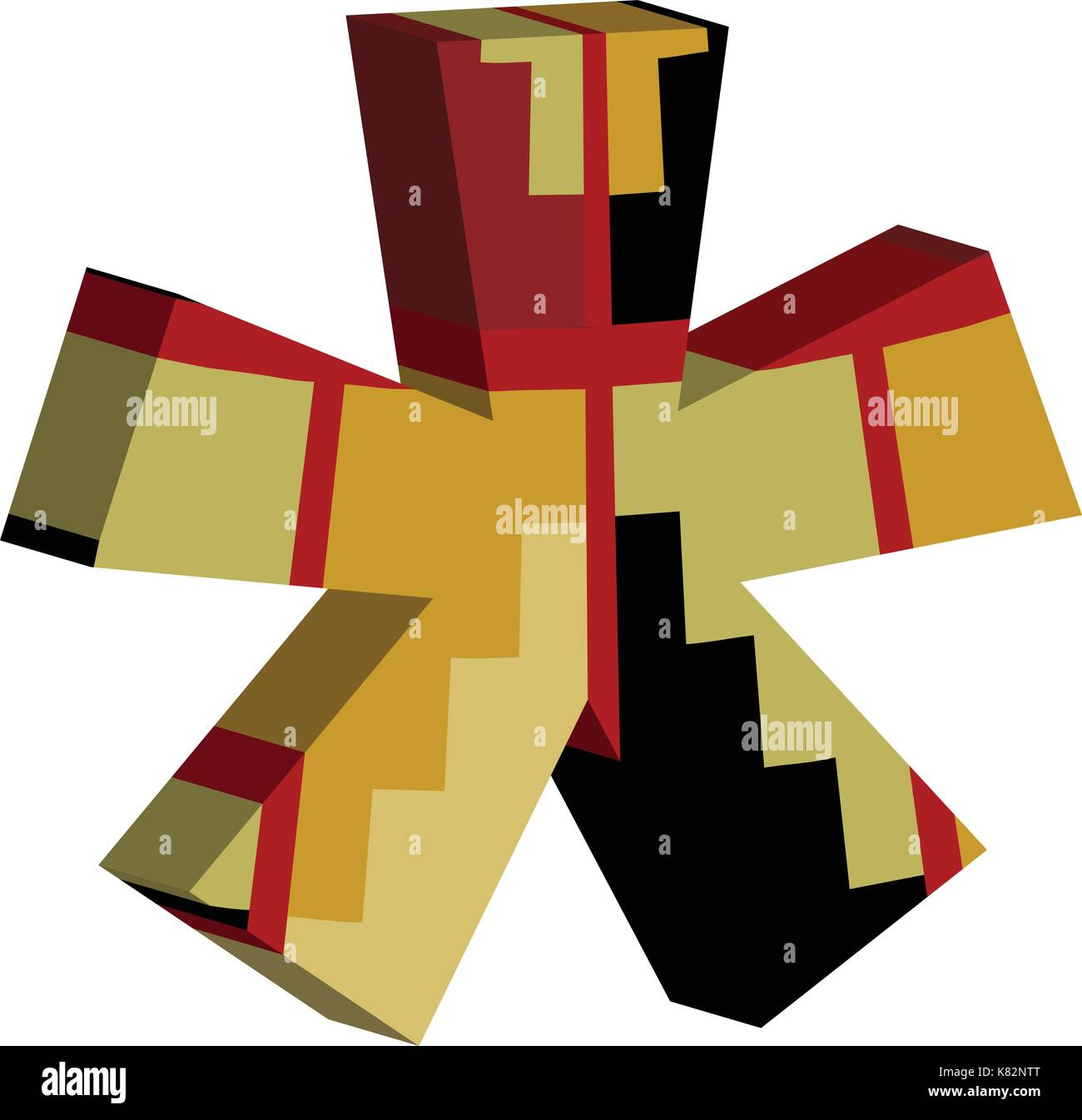 Colorful three-dimensional ASTERISK Symbol Stock Vector Image & Art - Alamy