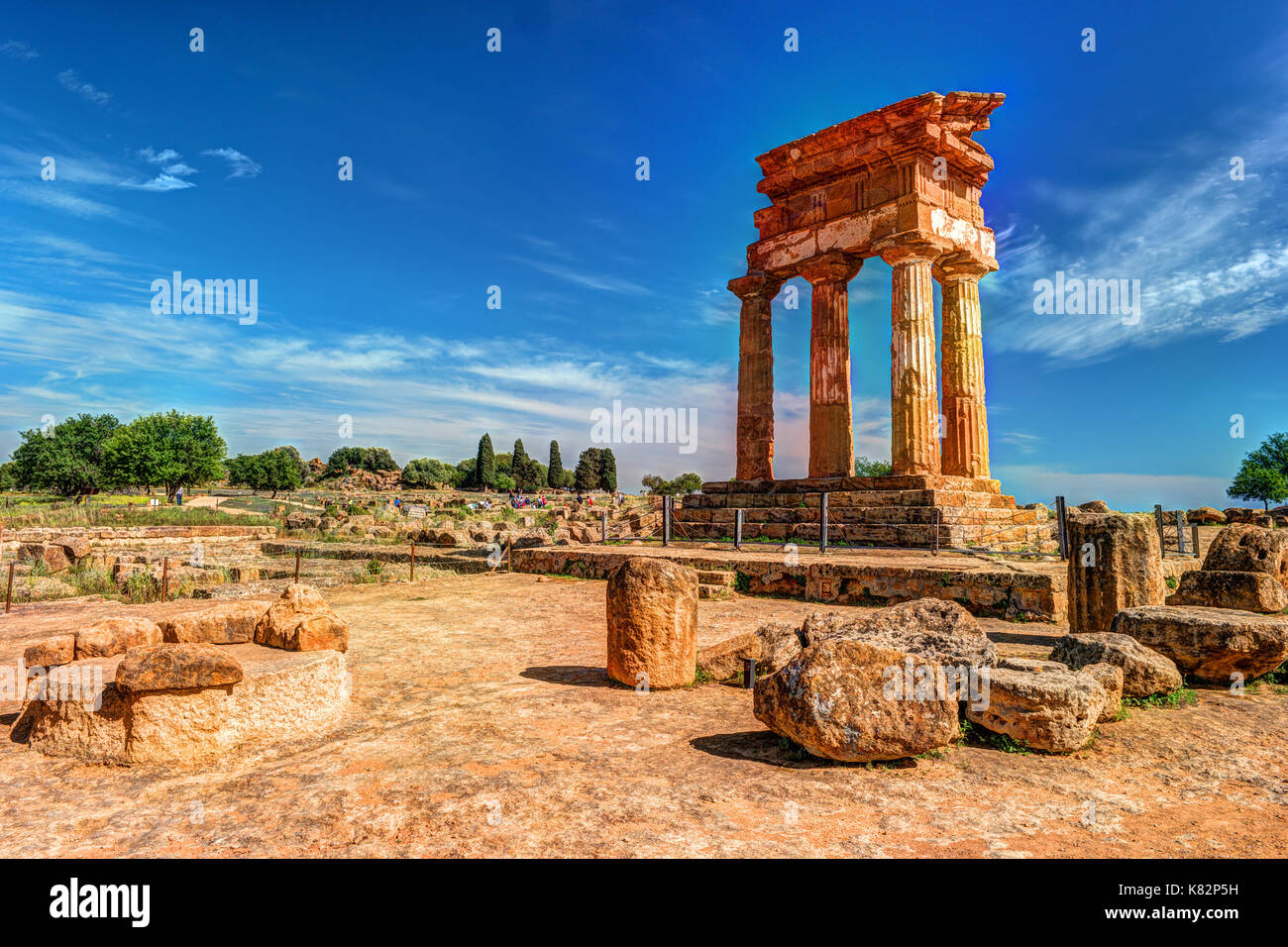 Agrigento, Sicily. Temple of Castor and Pollux Stock Photo - Alamy