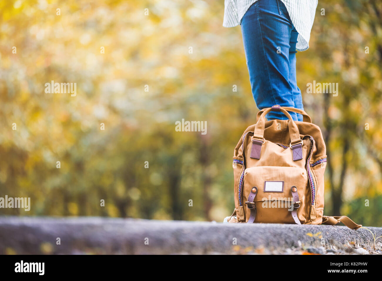 Fall backpack hi-res stock photography and images - Alamy