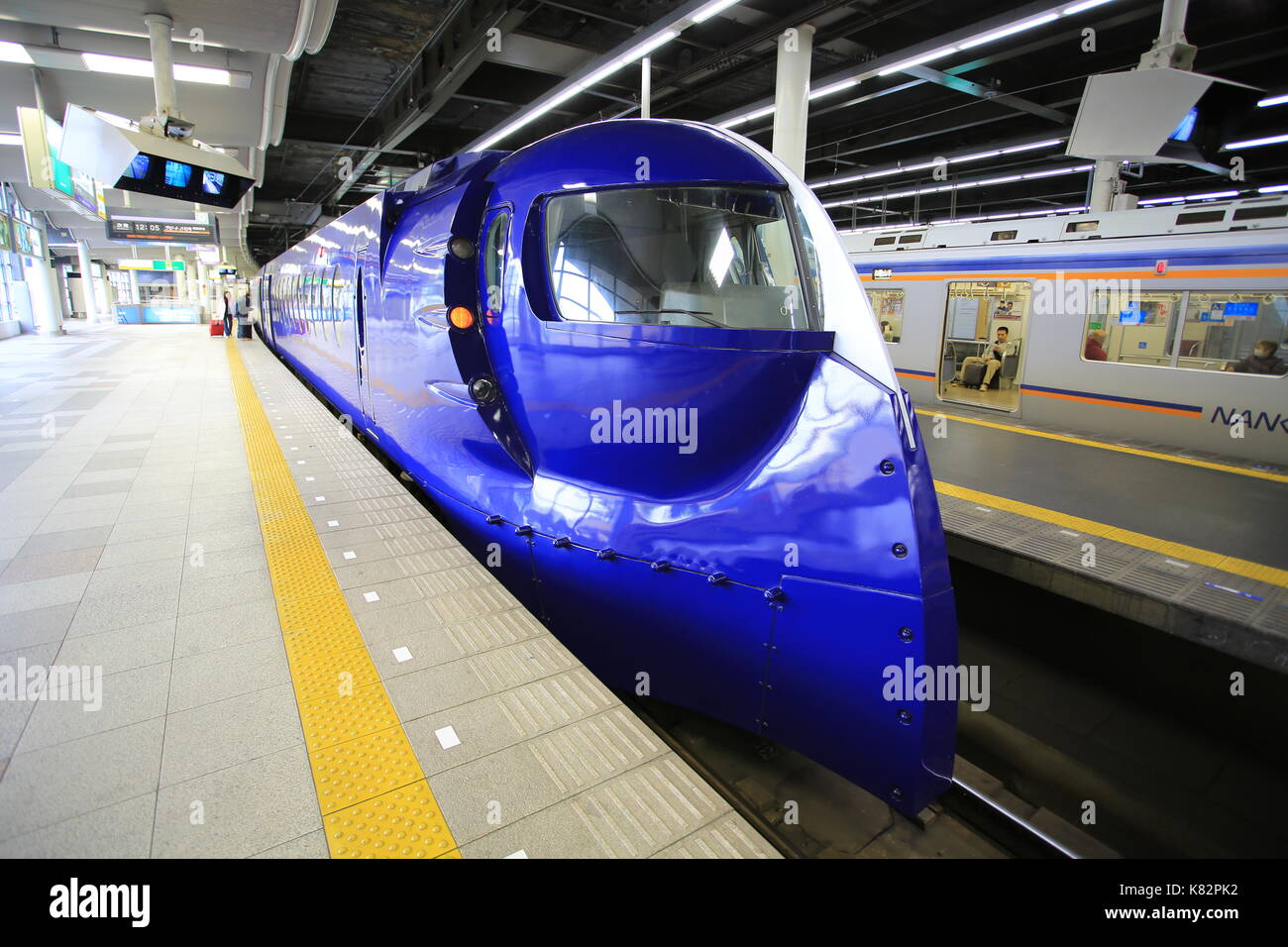 Nankai train depart from Osaka station Stock Photo - Alamy