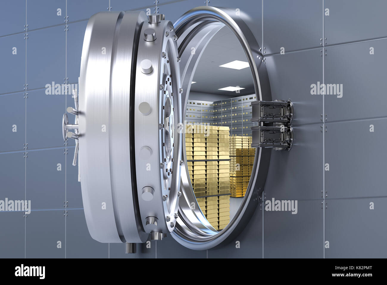 Bank vault open inside hi-res stock photography and images - Alamy