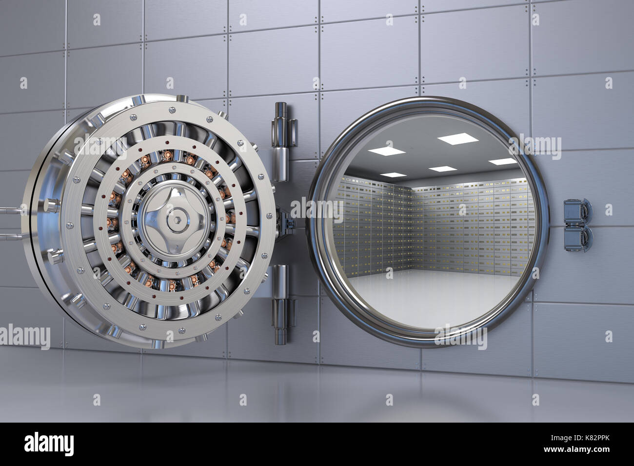 Bank vault open inside hi-res stock photography and images - Alamy