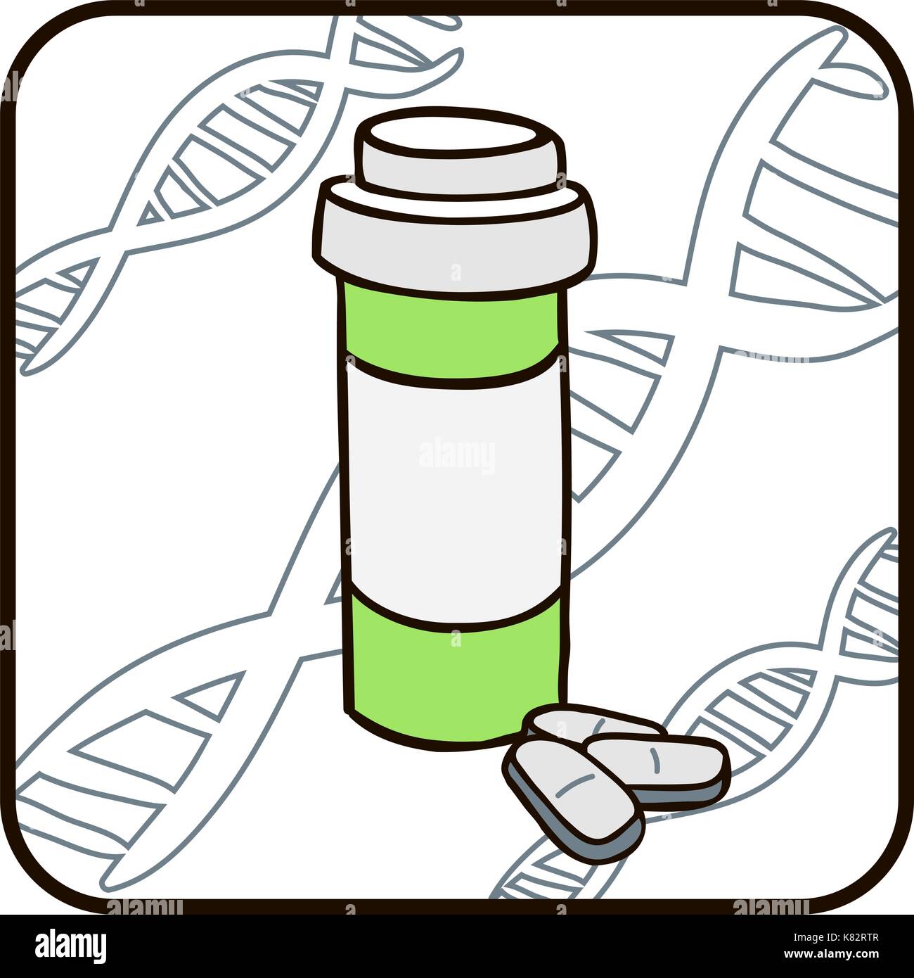 Medicine tablets icon cartoon style hi-res stock photography and images ...