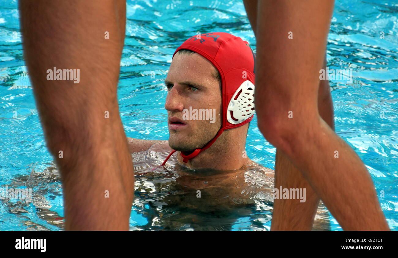 Budapest, Hungary - Jul 17, 2017. BARON McQuin goalkeeper of the USA ...