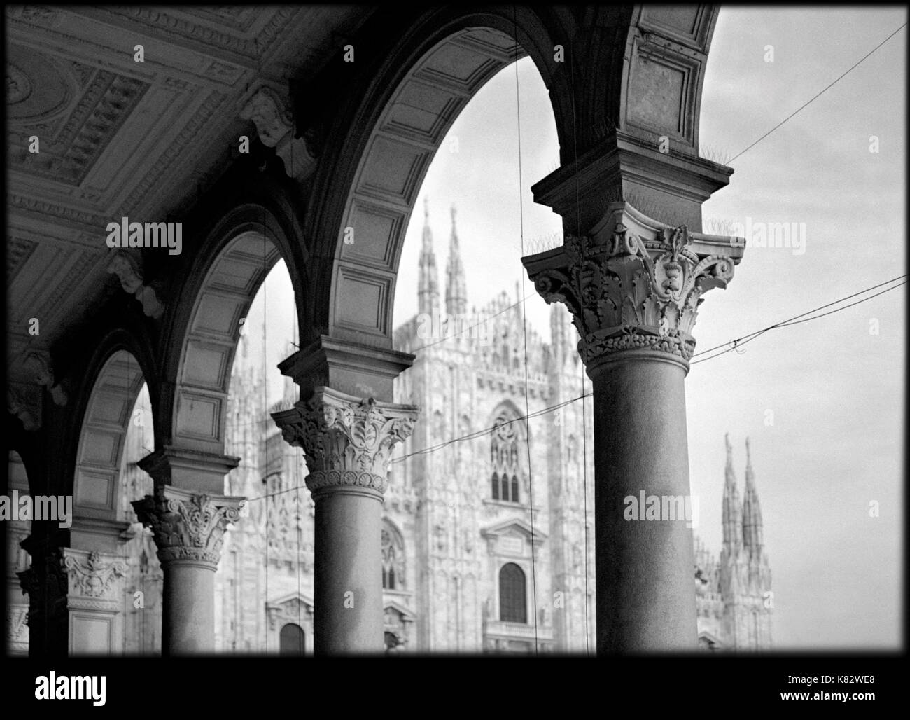 Milan cathedral columns hi-res stock photography and images - Alamy