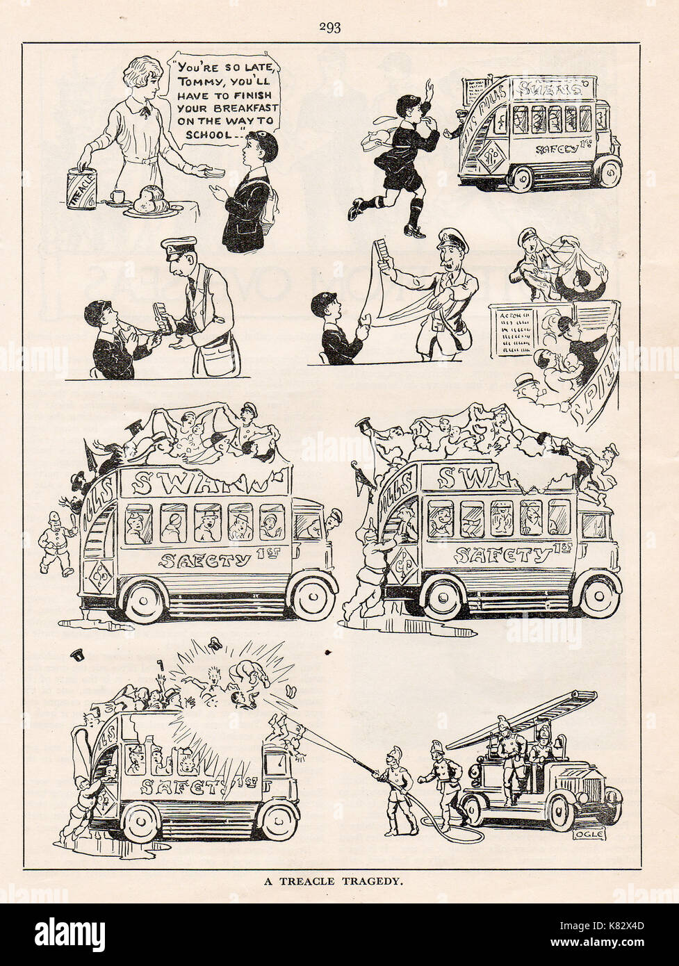 A treacle tragedy - A strip cartoon from the BOYS OWN ANNUAL 1932/1933 ...