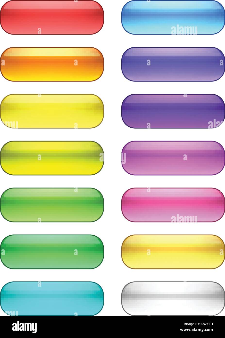 vector web buttons set Stock Vector Image & Art - Alamy