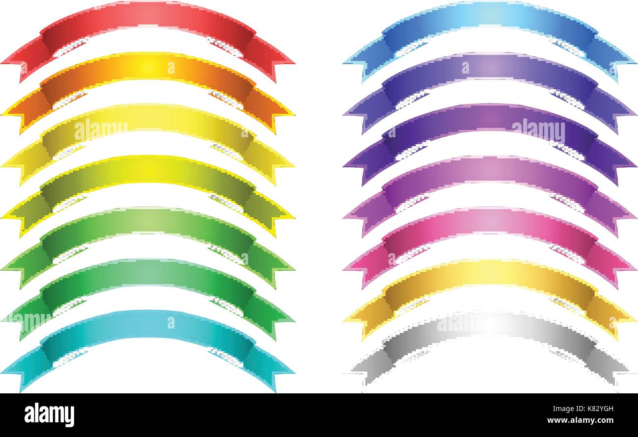 vector ribbons set Stock Vector Image & Art - Alamy