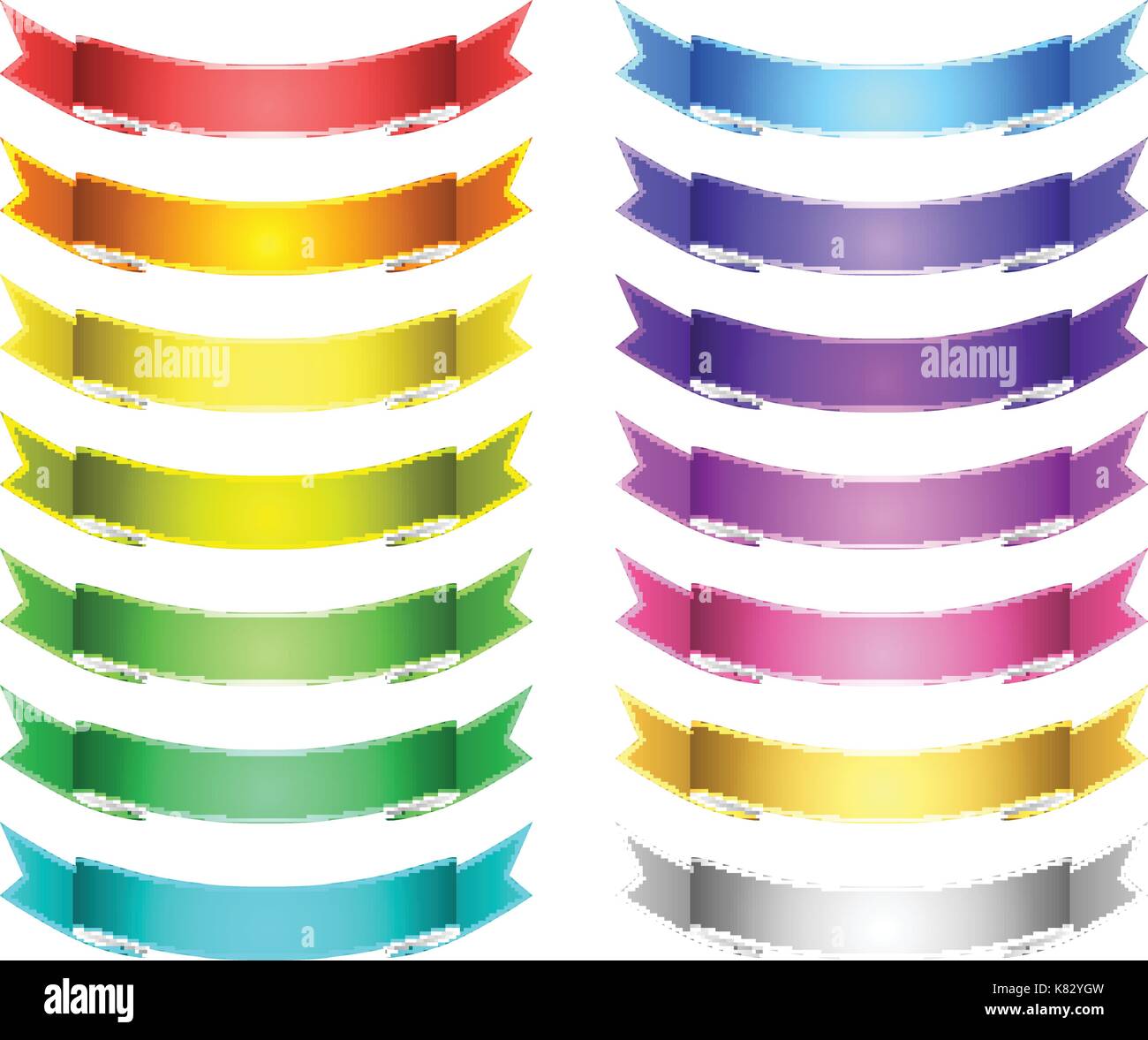 vector ribbons set Stock Vector Image & Art - Alamy