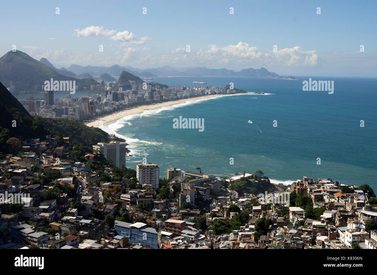 A Favela kind of view - Leblon & Surrounds from Rocinha favela Stock ...