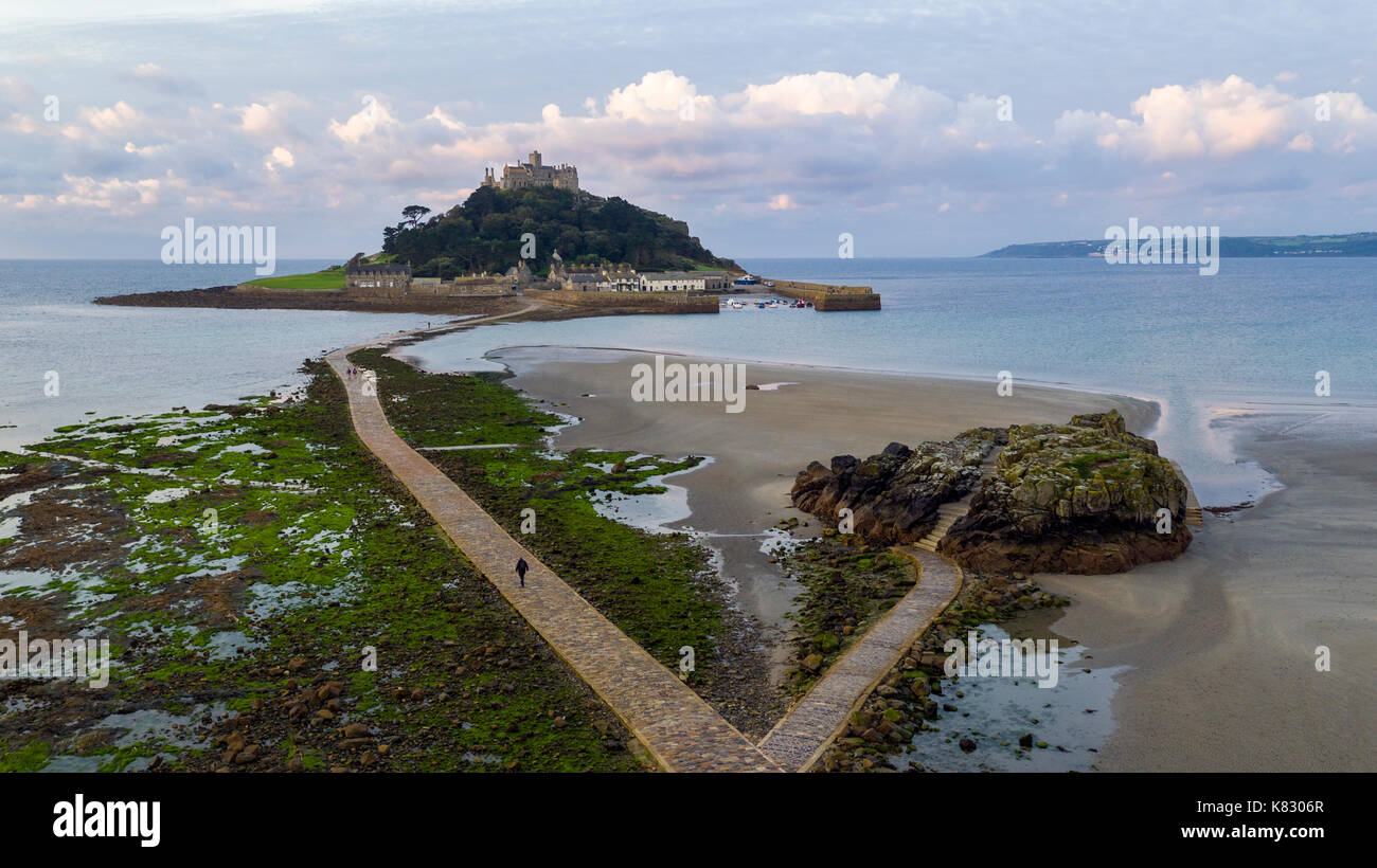 Penzance cornwall mount aerial hi-res stock photography and images - Alamy
