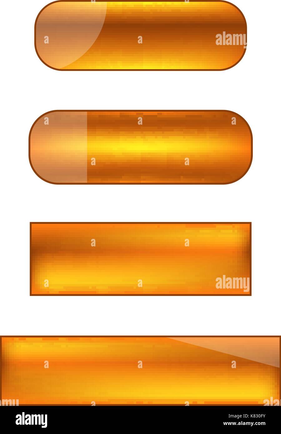 Vector illustration orange glossy Stock Vector Images - Alamy