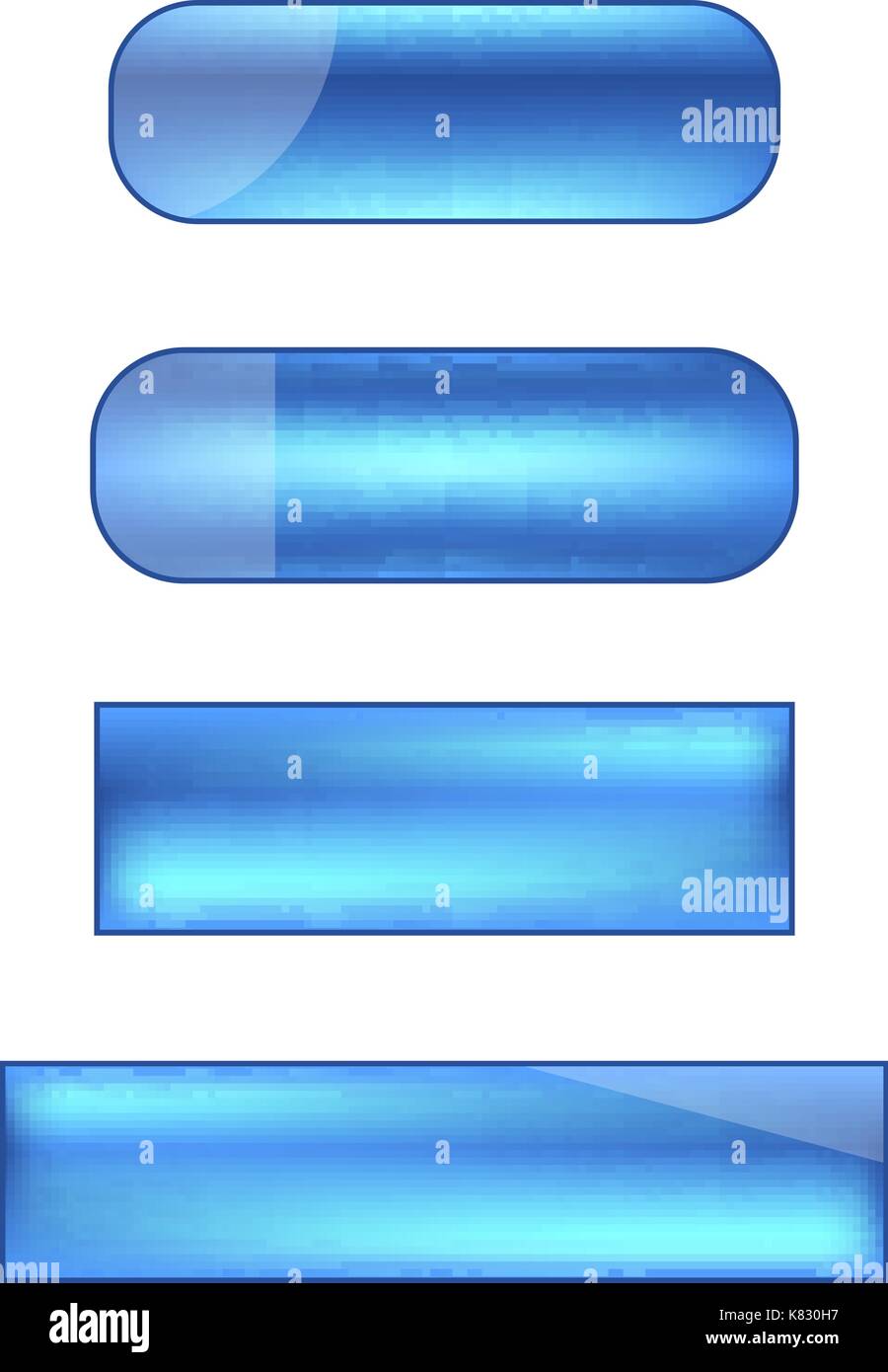 vector web buttons set - blue Stock Vector Image & Art - Alamy