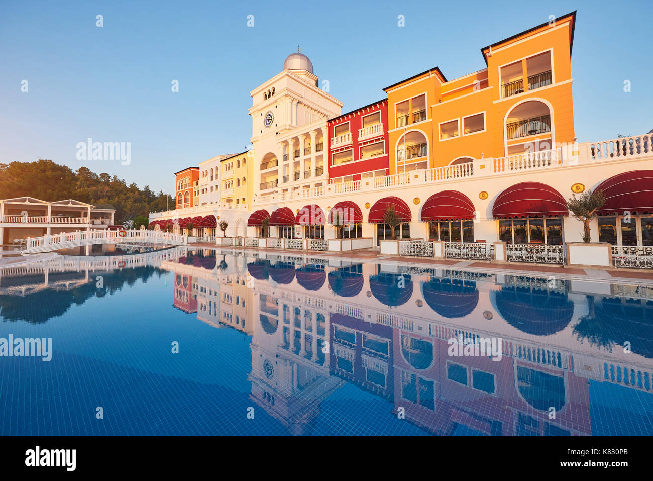 Type entertainment complex. The popular resort with pools and water ...