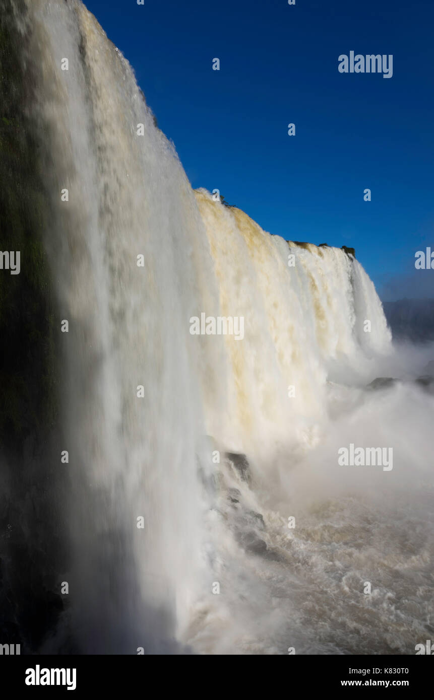 Impressive Iguazu Falls from right up close! Stock Photo - Alamy