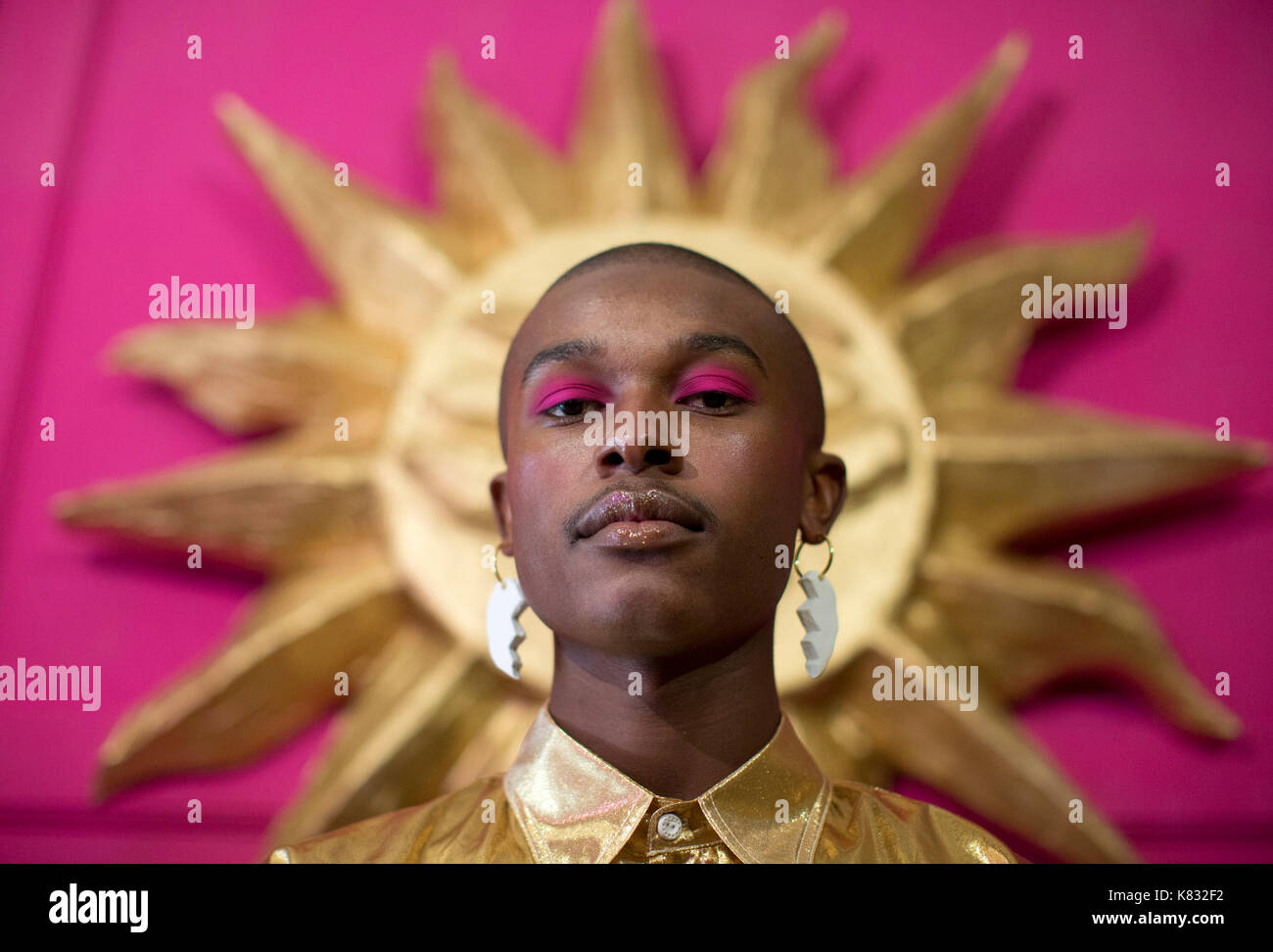 Models during the presentation by Harry Evans during the Fashion East ...