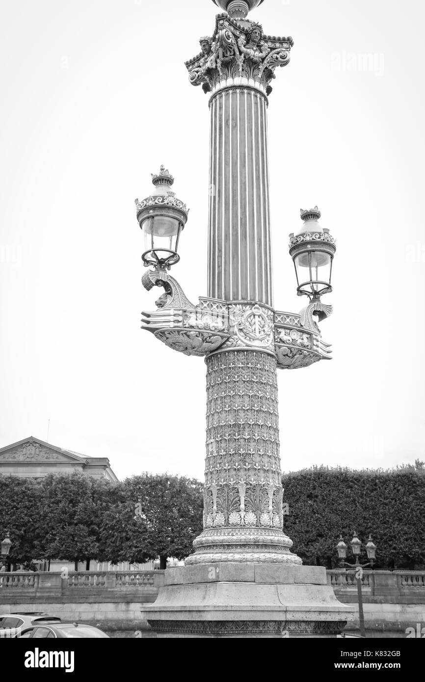 Paris, France: Place de la Concorde with its typical baroque ...