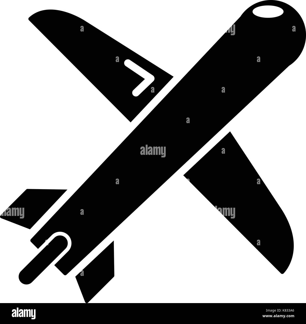 Plane icon , simple style Stock Vector Image & Art - Alamy