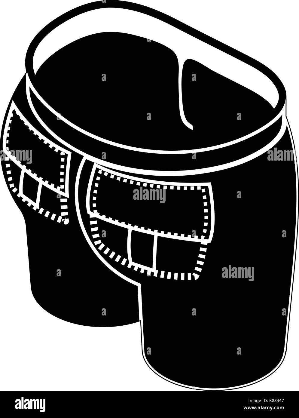 Back pocket jeans icon, simple style Stock Vector Image & Art - Alamy