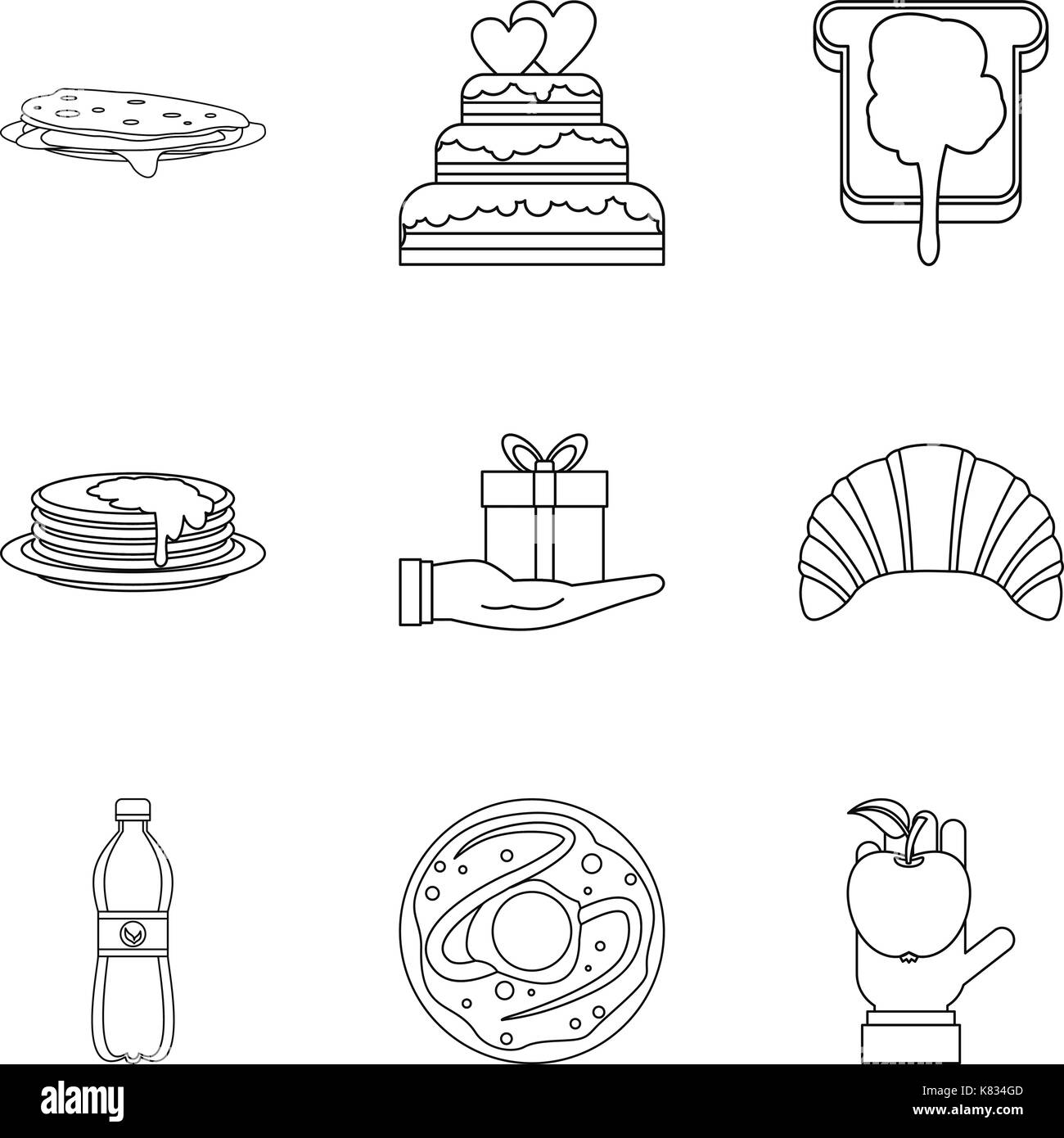 Ice cake chocolate butter Stock Vector Images - Alamy