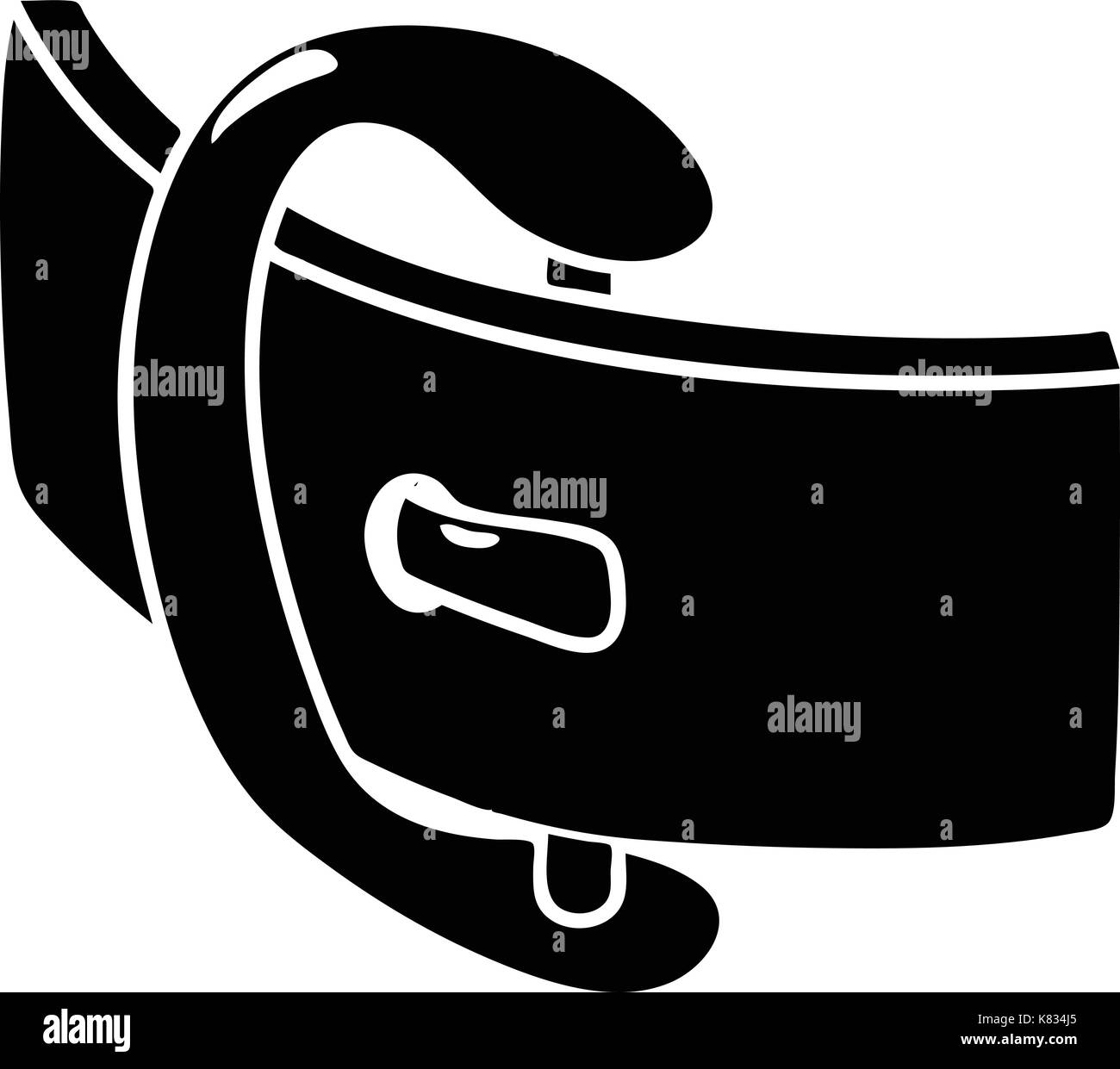 Elegant belt buckle icon, simple style Stock Vector Image & Art - Alamy