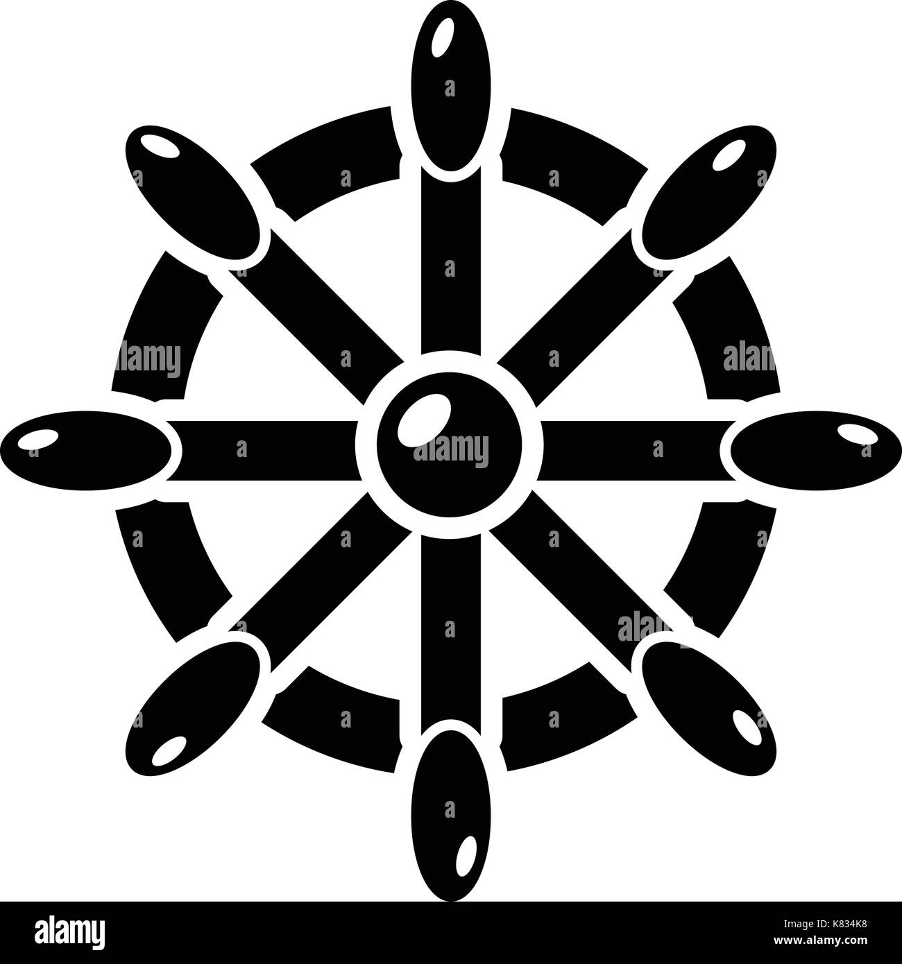 Handwheel icon , simple style Stock Vector Image & Art - Alamy