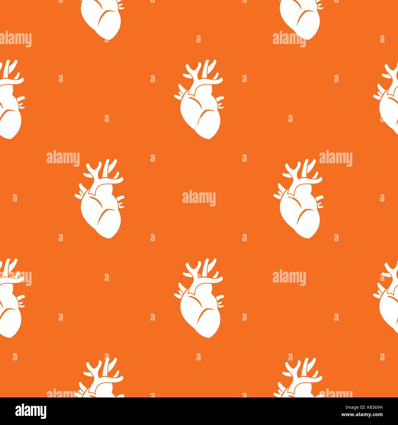 Heart anatomy body seamless Stock Vector Images - Alamy