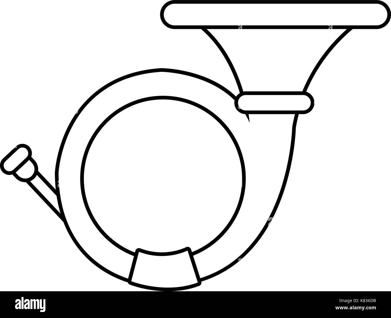 Cornet icon , outline style Stock Vector Image & Art - Alamy