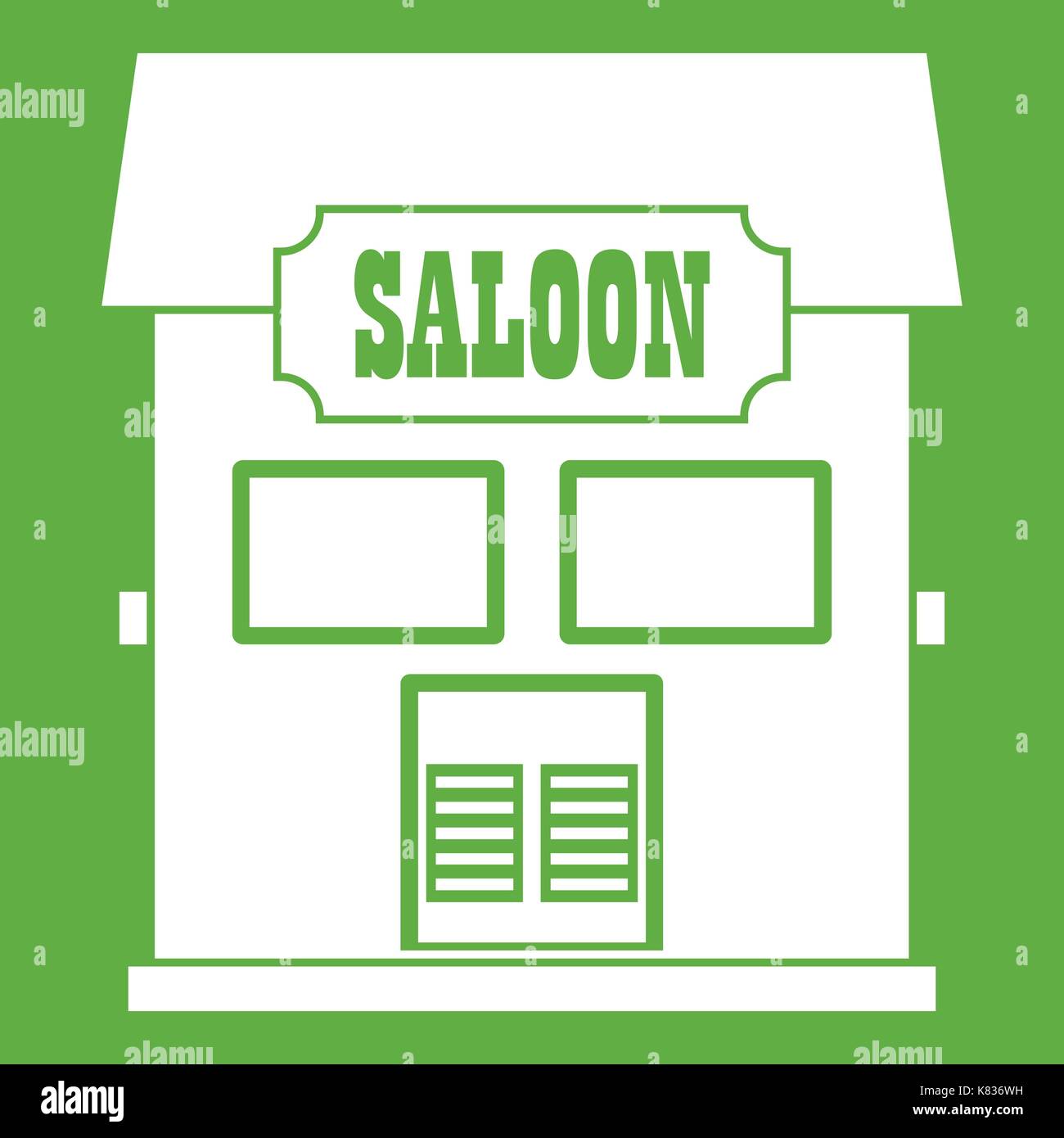 Western saloon icon green Stock Vector Image & Art - Alamy