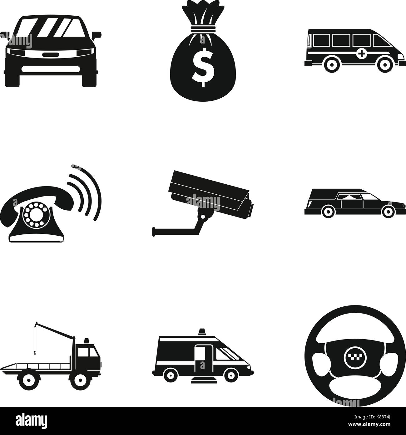 Transfer icons set, simple style Stock Vector Image & Art - Alamy