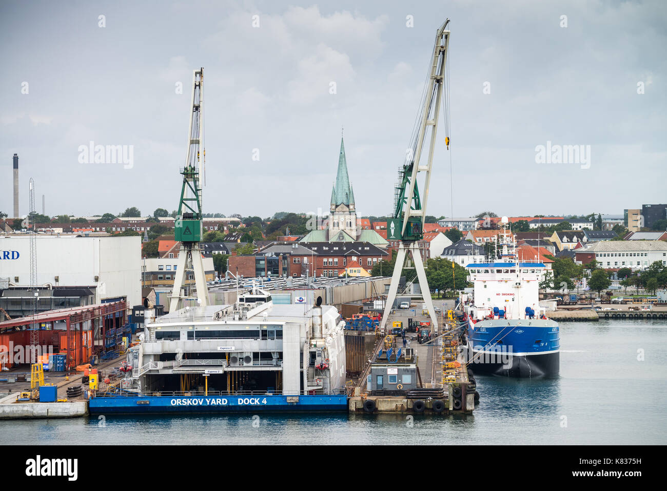 Harbour in the Frederikshavn, Denmark, Europe Stock Photo - Alamy