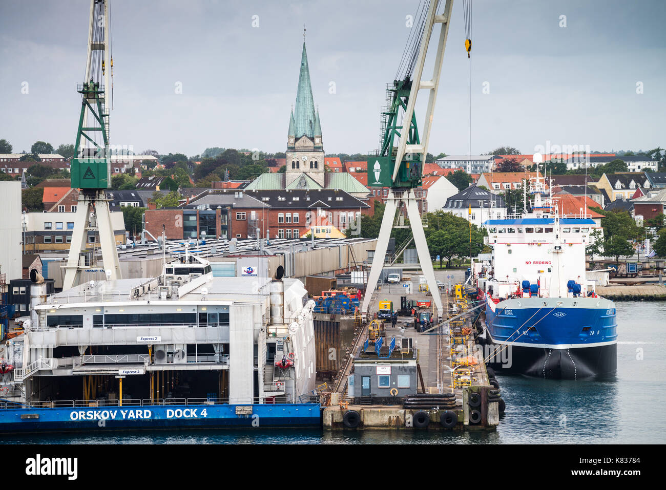 Harbour in the Frederikshavn, Denmark, Europe Stock Photo - Alamy