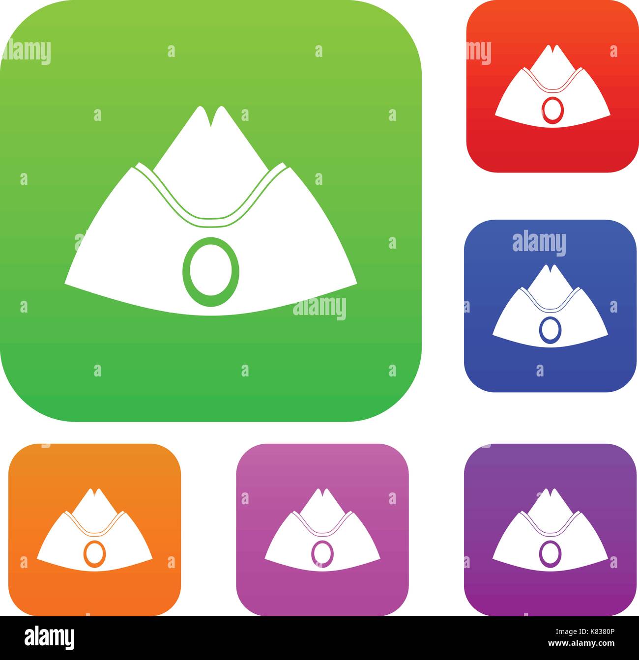 Military forage cap Stock Vector Images - Alamy